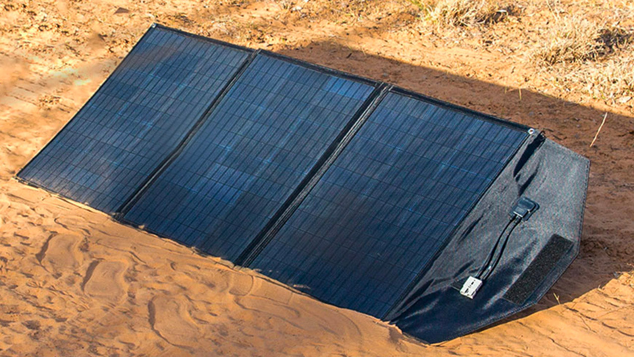 Folding and solid solar panel system for camping and overloading ...